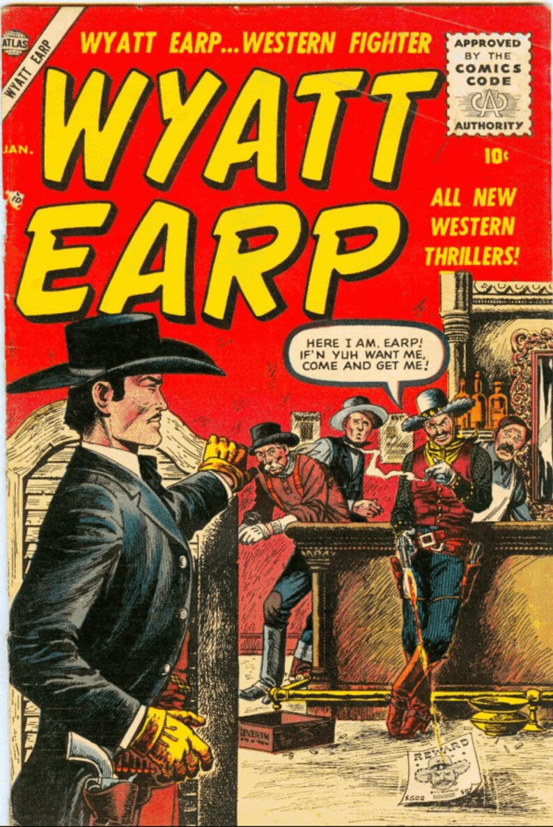 Wyatt Earp Comics Rare Vintage. Golden Age (from 1955 1-34; Compact ...