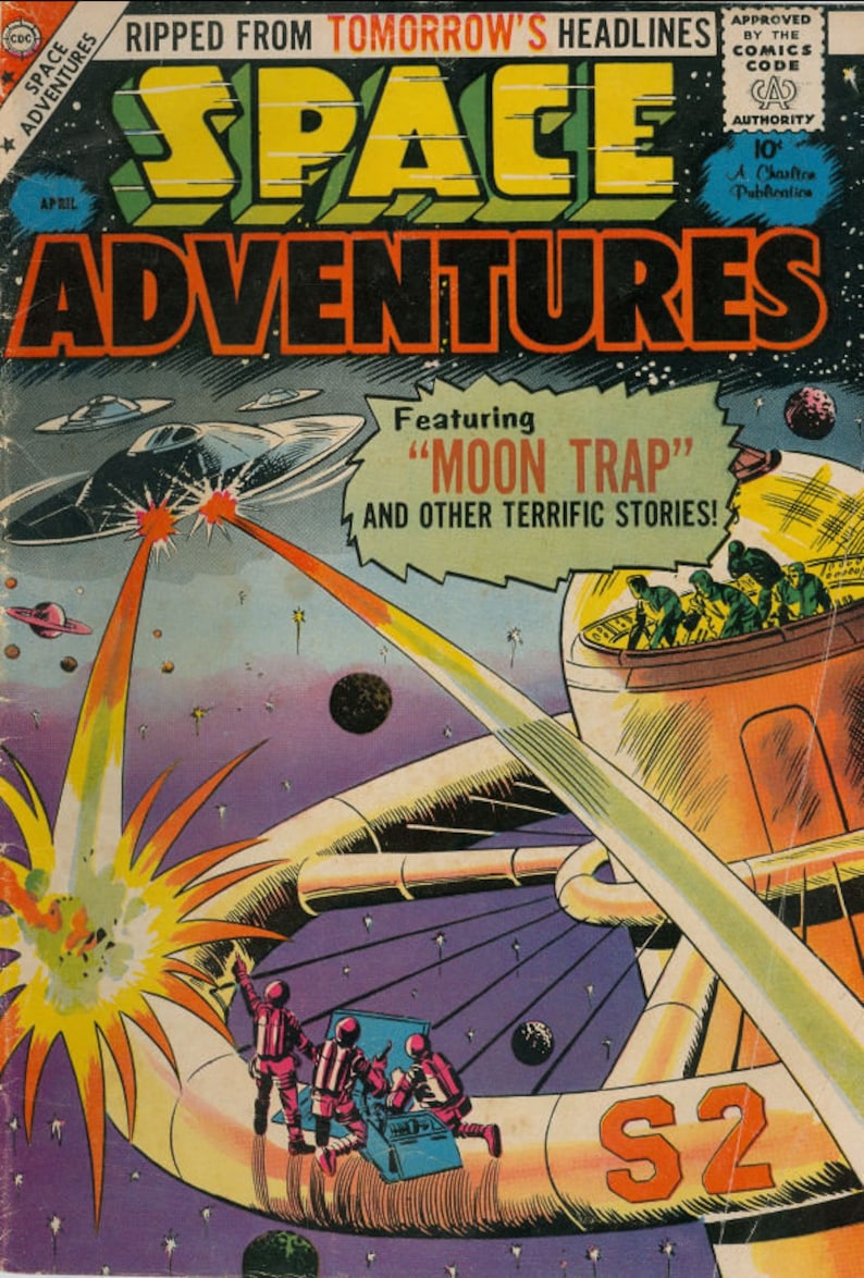 Space Adventures Comics. Golden Age. Rare Vintage Comics (1952; 29 ...