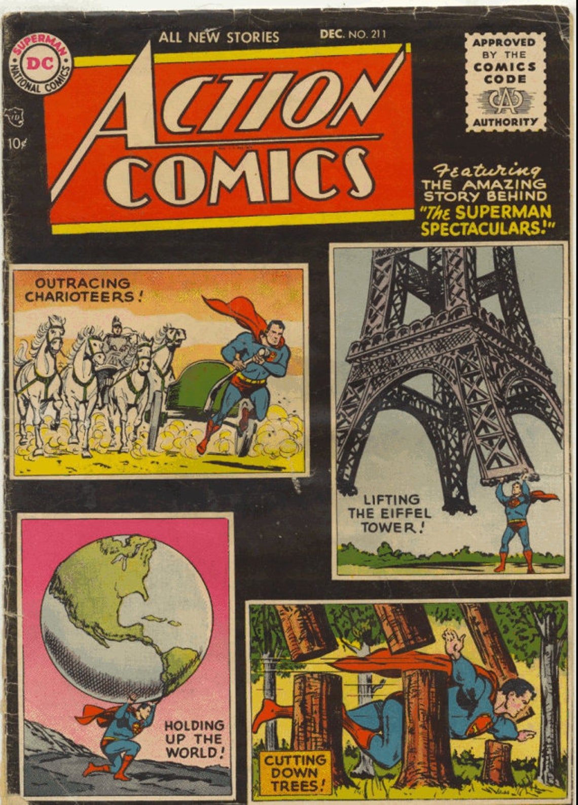 Action Comics Rare Vintage. Golden Age 1950-1961 141-280 Compact Disk ...