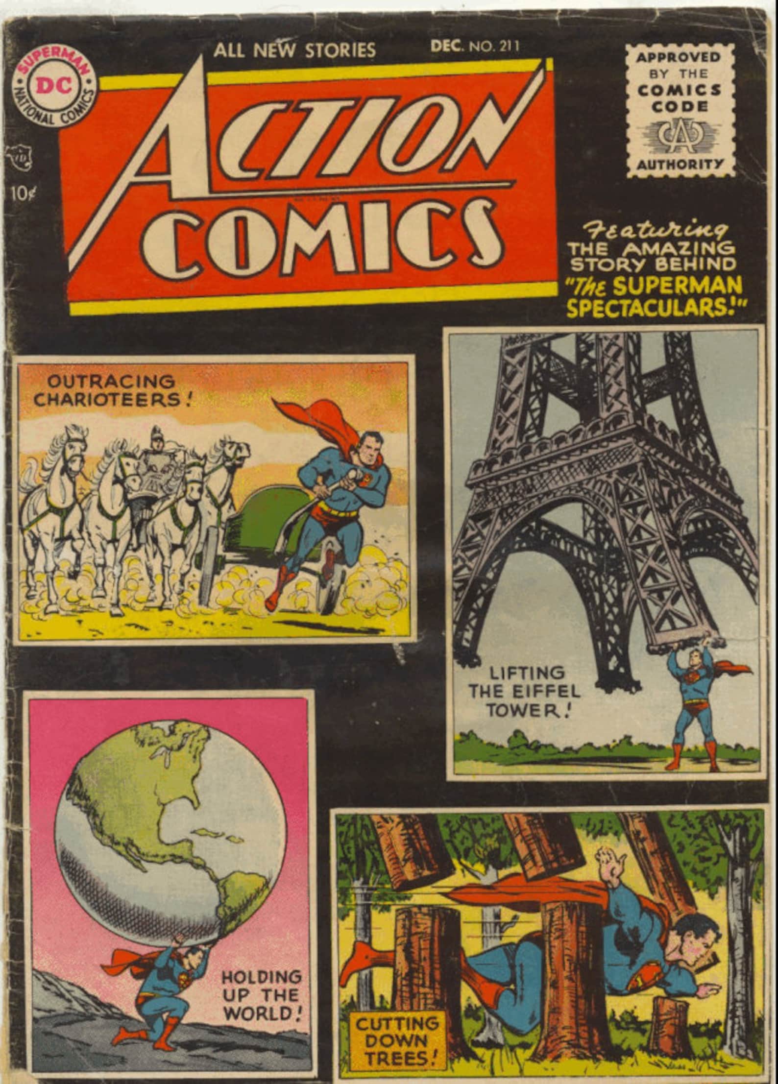 Action Comics Rare Vintage. Golden Age (1950-1961 141-280; Compact Disk ...