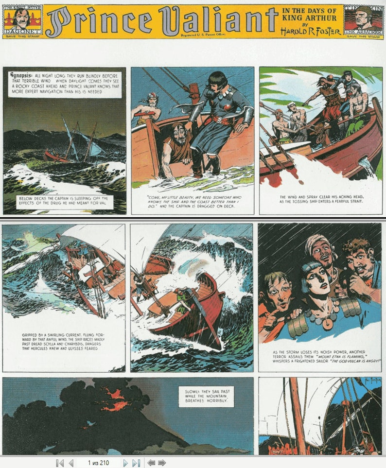 Prince Valiant Comics. Golden Age. Rare Vintage Comics (from 1937 ...