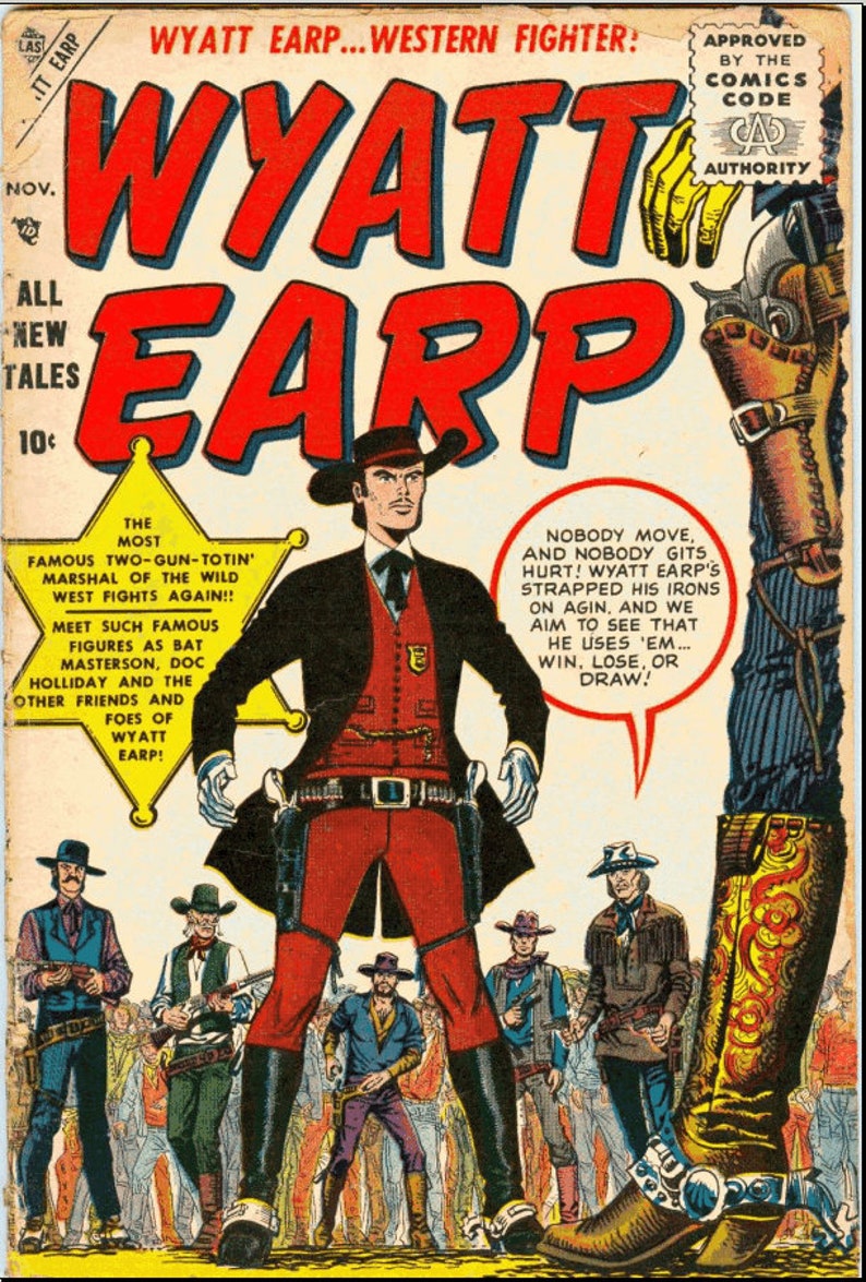 Wyatt Earp Comics Rare Vintage. Golden Age (from 1955 1-34; Compact ...
