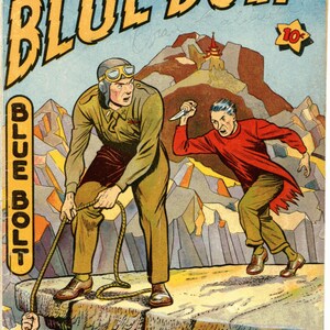 Blue Bolt Comics. Golden Age. Rare Vintage Comics. Compact Disk No1 and ...