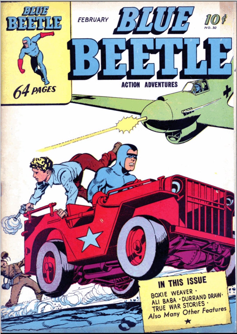 Blue Beetle Comics Big 3. Golden Age. Rare Vintage Comics 1939-1968 83 ...