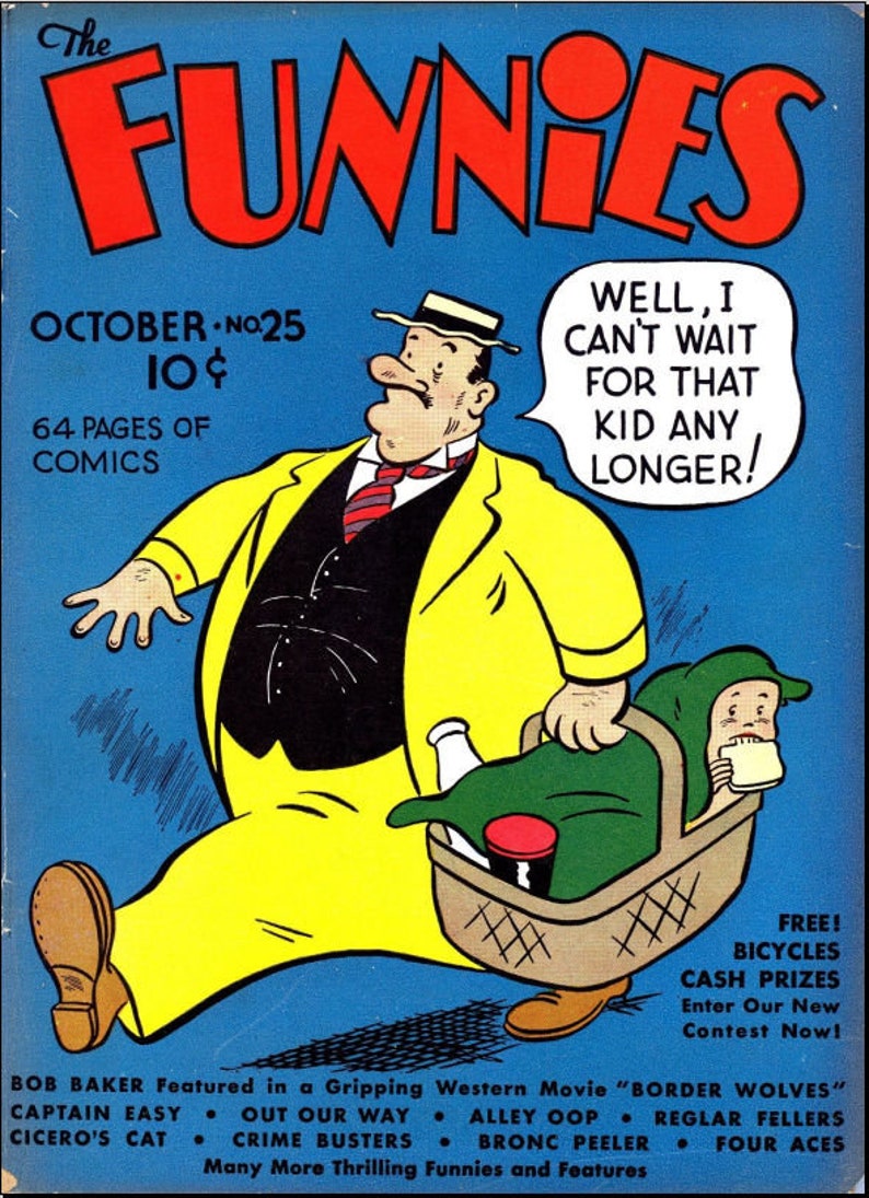 Funnies Comics. Golden Age. Rare Vintage Comics 1936-1942 36 ...