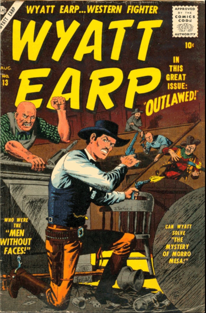 Wyatt Earp Comics Rare Vintage. Golden Age (from 1955 1-34; Compact ...