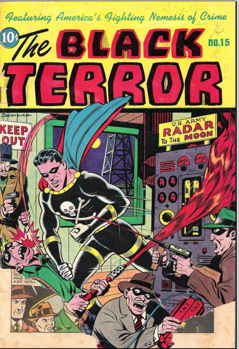 Black Terror Comics. Golden Age. Rare Vintage Comics (1942-1949; 1-27 ...