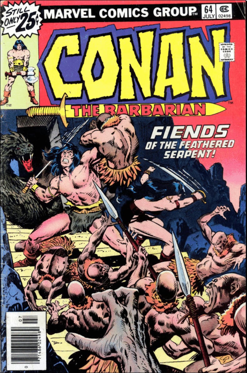 Conan the Barbarian Comics. Comics Rare Vintage (no. 1 and No.2; 140 ...