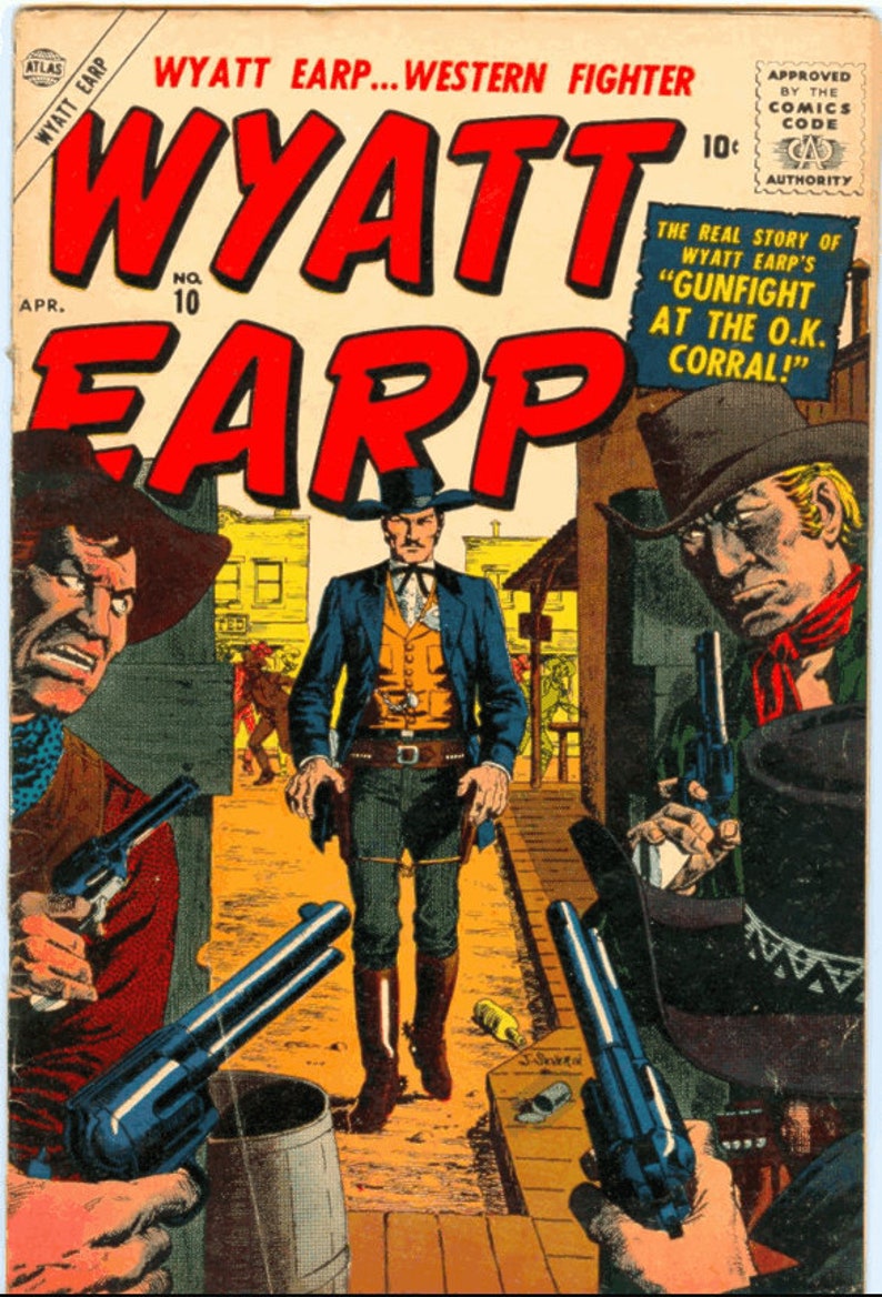 Wyatt Earp Comics Rare Vintage. Golden Age from 1955 1-34 Compact Disk ...
