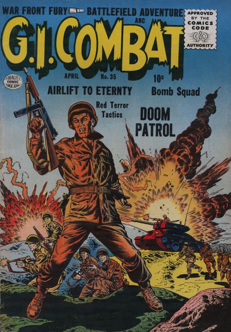 G.I. Combat Comics. Golden Age. Rare Vintage Comics (from 1952; 216 ...