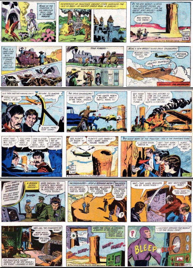 Phantom Sunday Comics. Golden Age. Rare Vintage Comics. Compact Disk ...