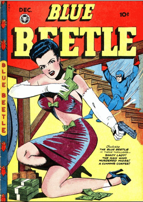Blue Beetle Comics + Big 3. Golden Age. Rare Vintage Comics (1939-1968 ...