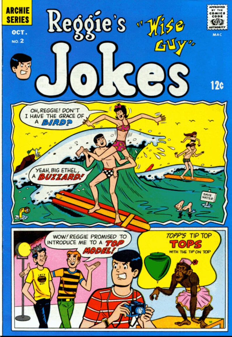 Reggies Wise Guy Jokes Comics. Rare Vintage. From 1968 1-55 ...