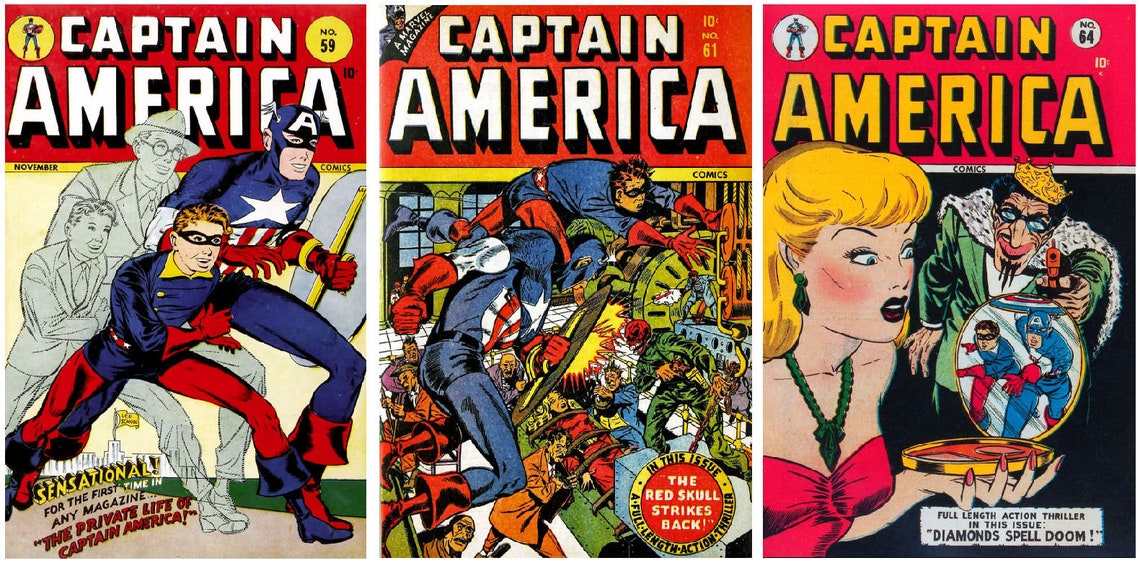 Captain America Comics ( 1 - 78) (1941 - 1954) Golden Age. Compact Disk ...