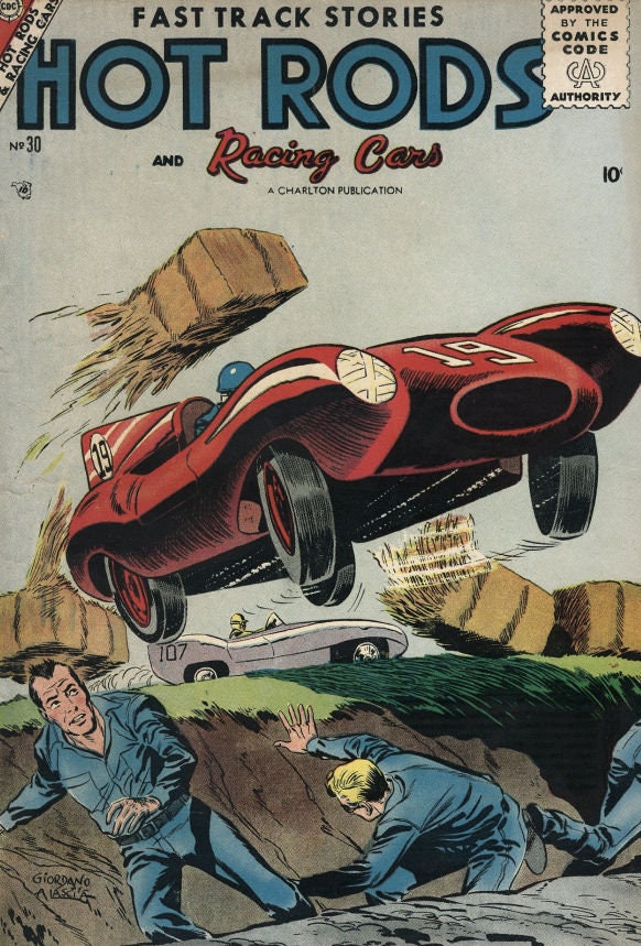 Hot Rods and Racing Cars Comics. Golden Age. Rare Vintage Comics 1951 ...