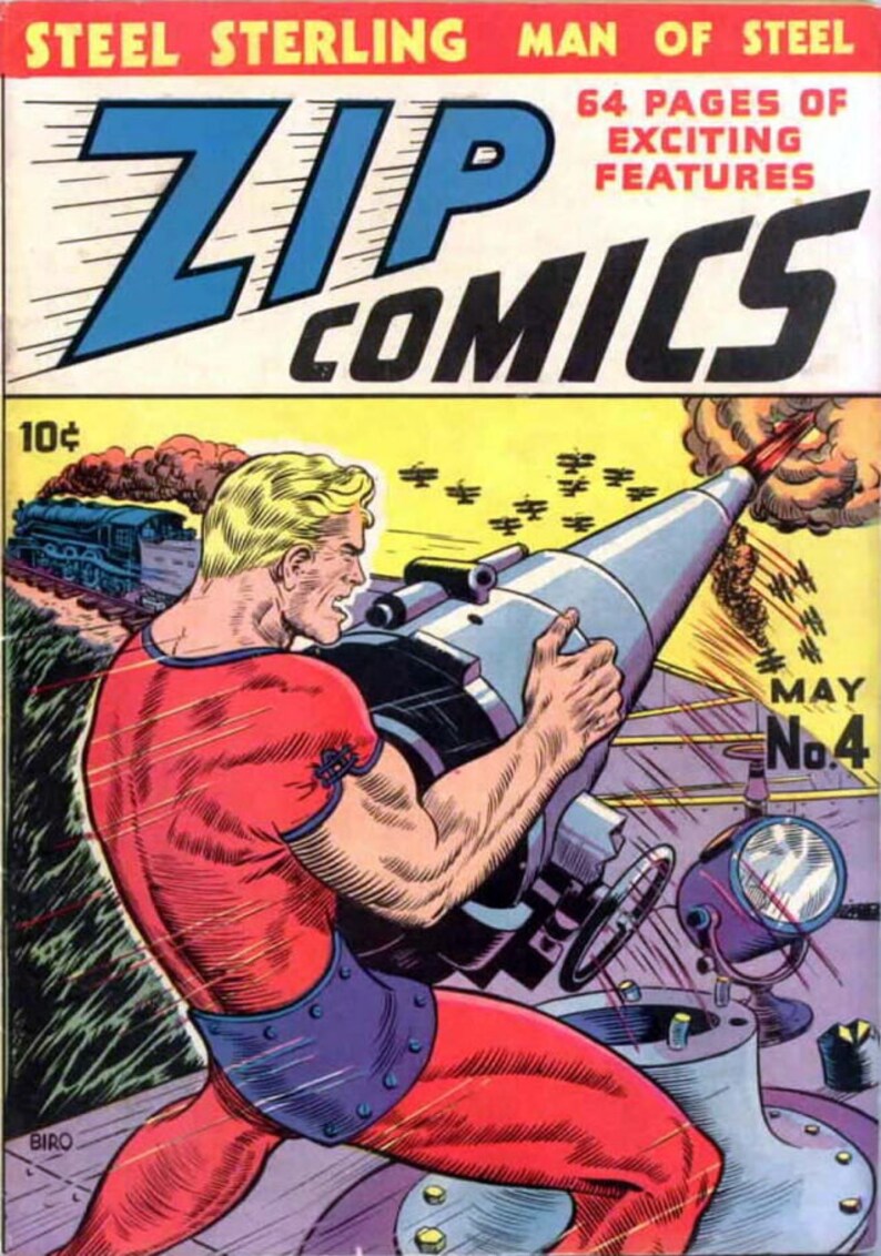 Zip Comics. Golden Age. Rare Vintage Comics Compact Disc - Etsy
