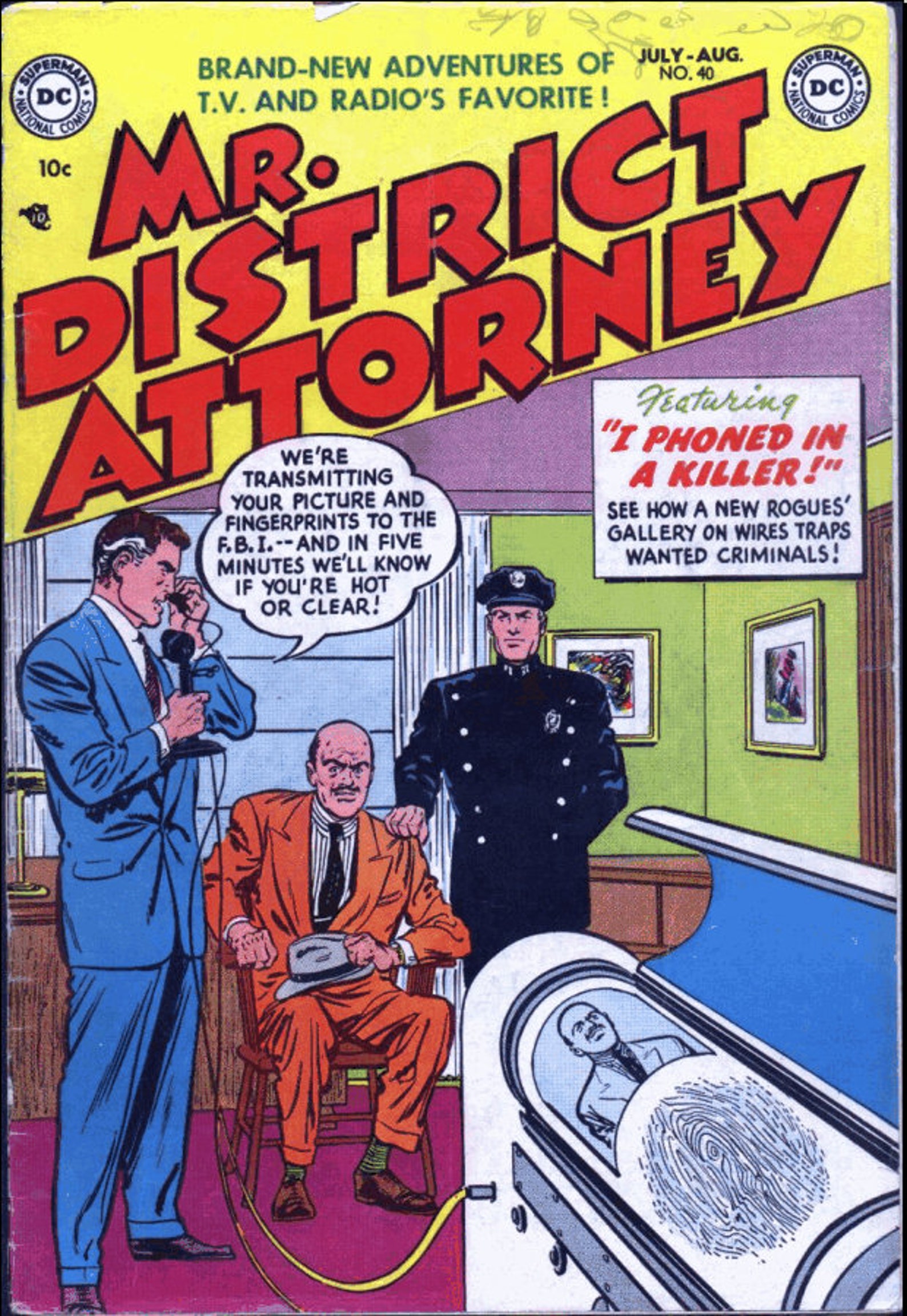 Mr. District Attorney Comics Rare Vintage. Golden Age. 1948-1959 1-67 ...