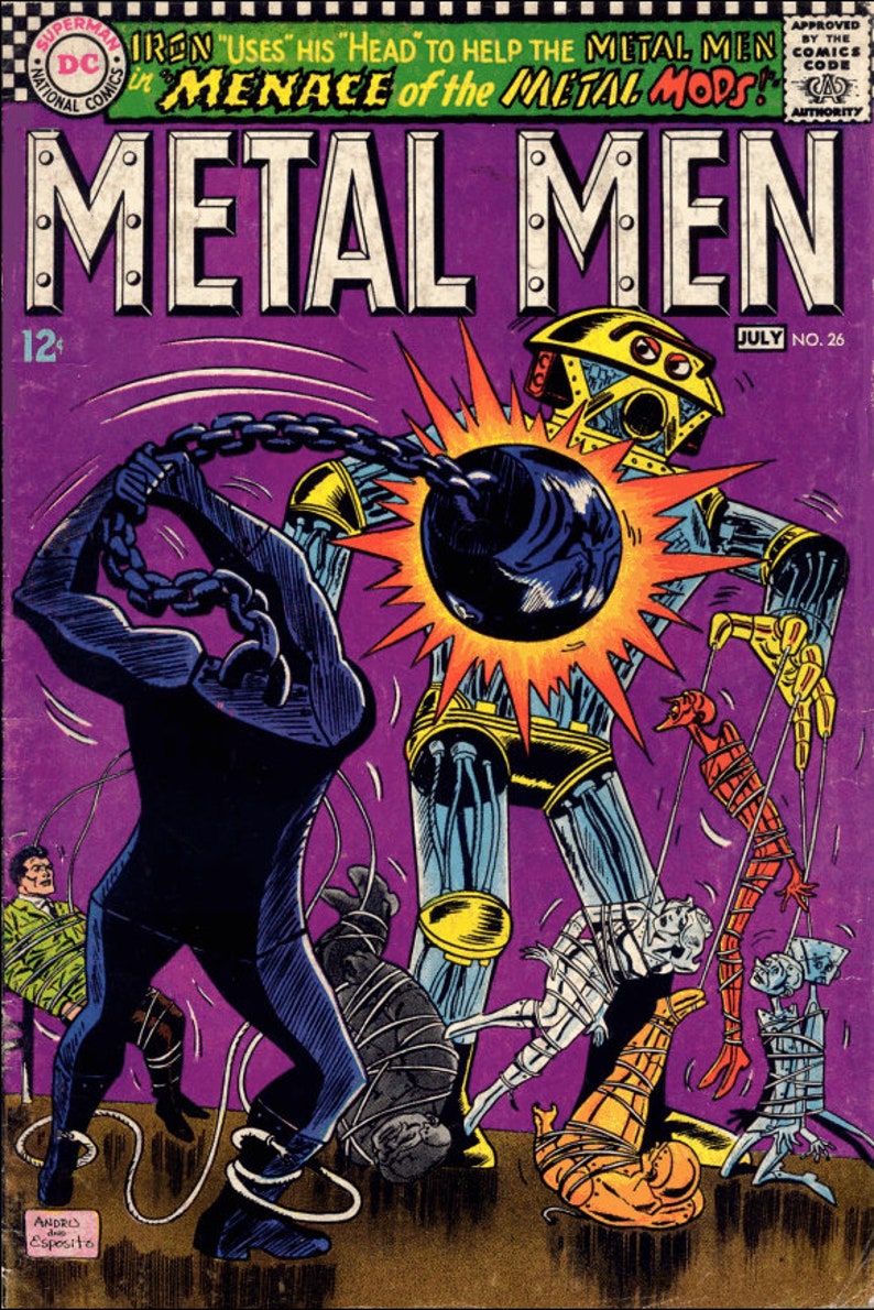 Metal Men Comics. Silver Age. Rare Vintage Comics (1963-1967; 1-56 ...