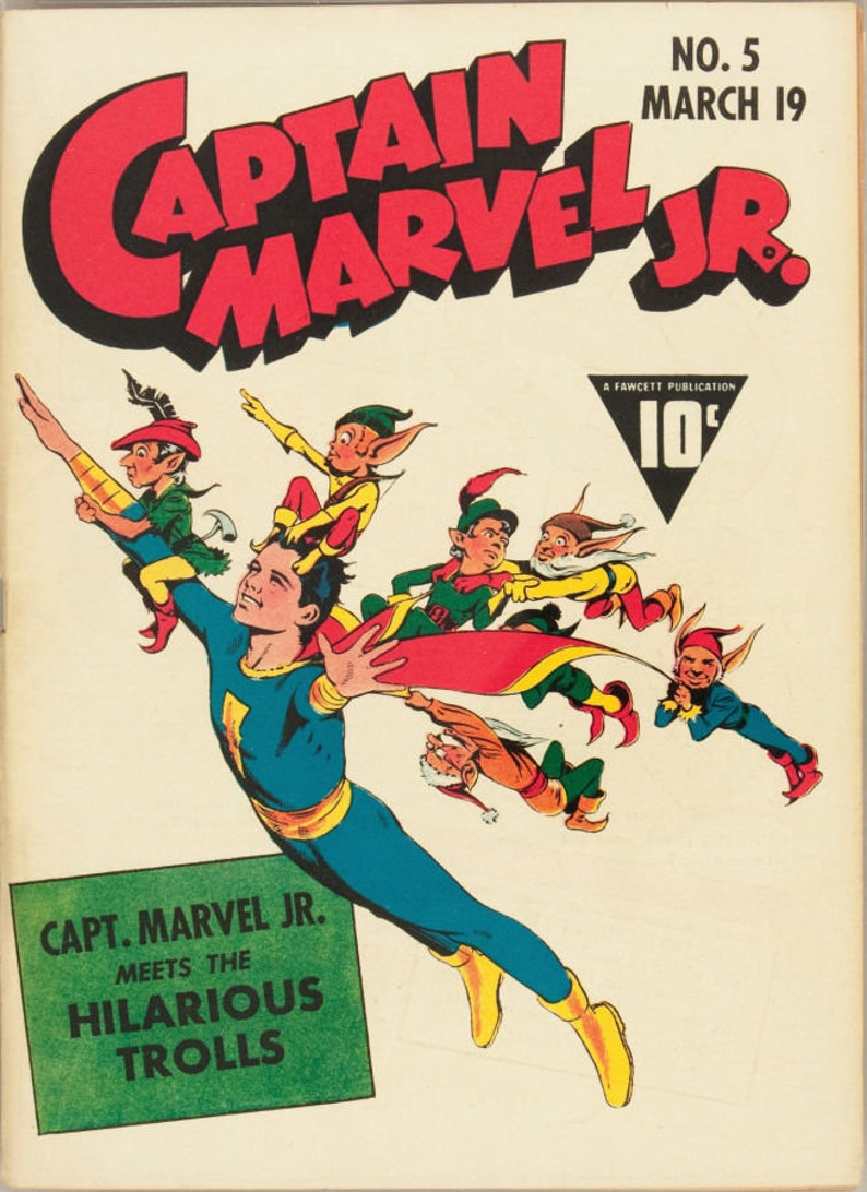 Captain Marvel Jr Comics. Golden Age. Rare Vintage Comics 1942-1953 ...