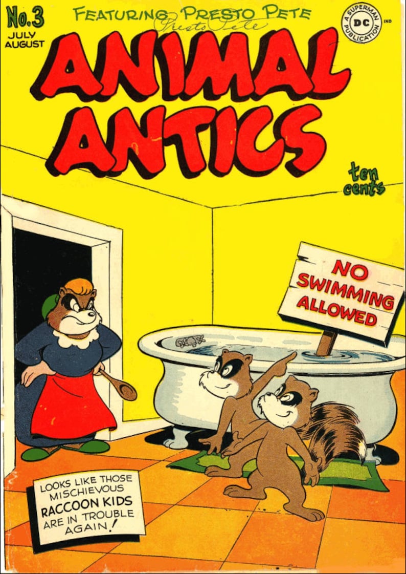 Movietown's Animal Antics Comics. Animal Antics Comics. Rare Vintage ...