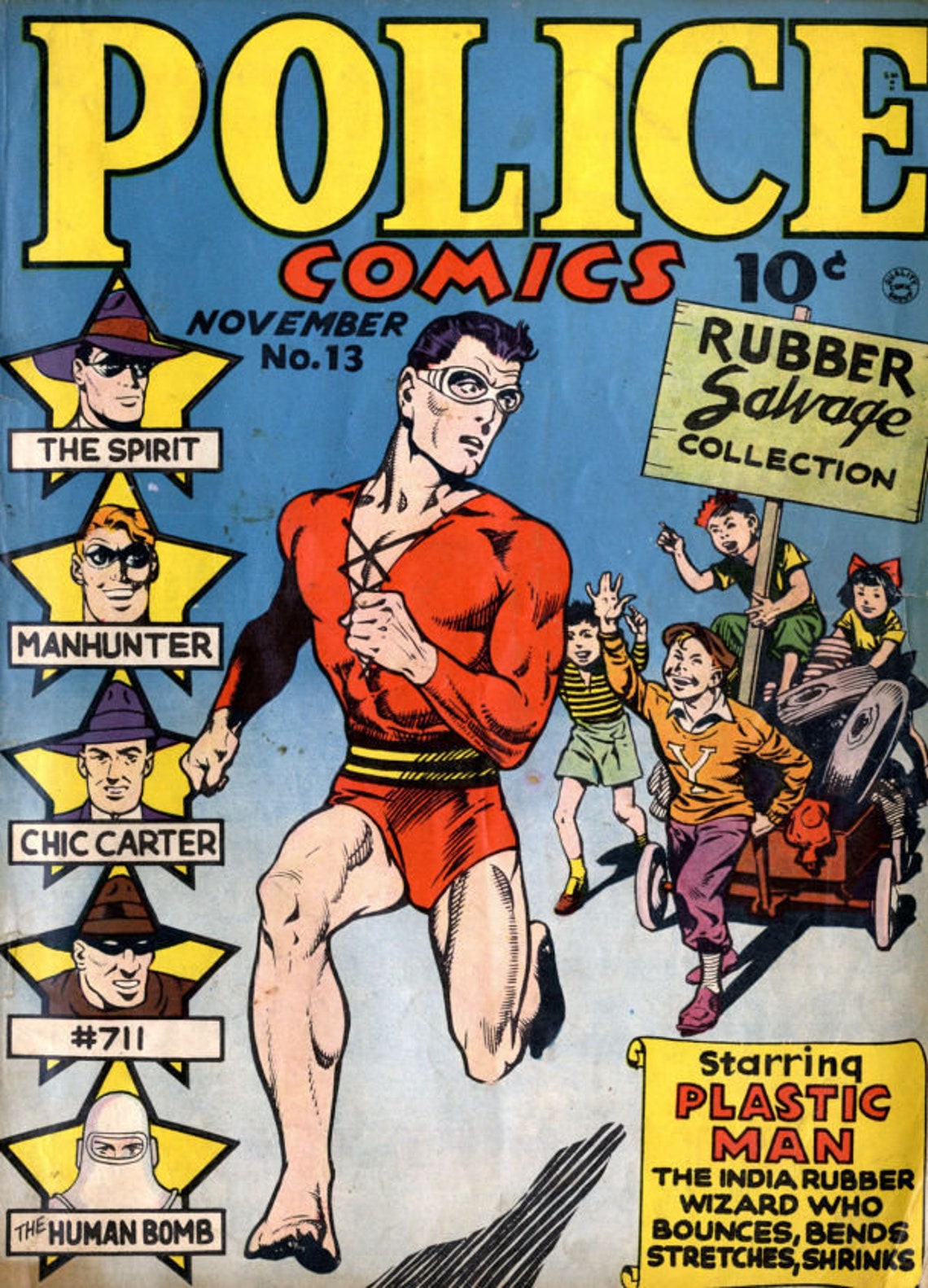Police Comics 1 127 1941 1953 Golden Age compact Disc No1. and No2. - Etsy