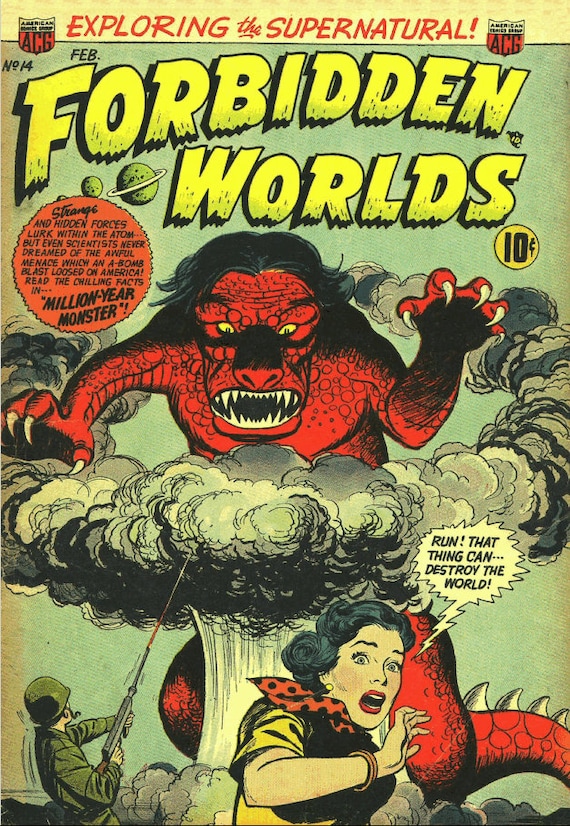 Forbidden World Comics. Rare Vintage Comics 1951-1967 1-145 | Etsy