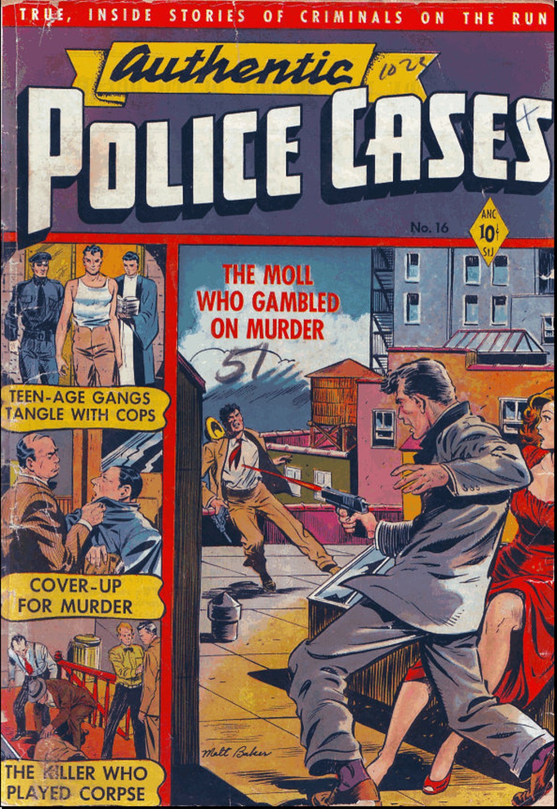 Authentic Police Cases Comics. Rare Vintage. (1948-1955; 1-38) Compact ...