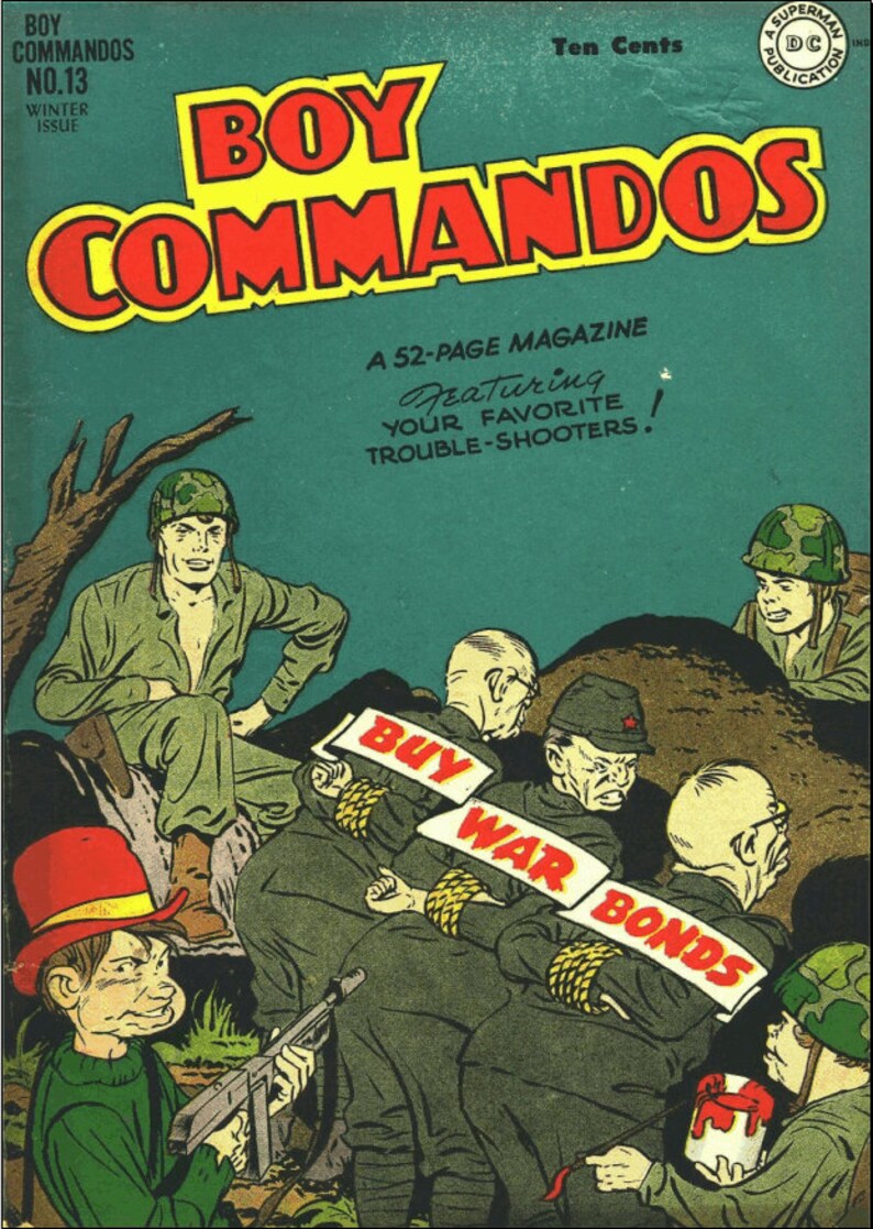 Boy Commandos Comics. Gold Age. Rare Vintage Comics. 1942-1949 38 ...
