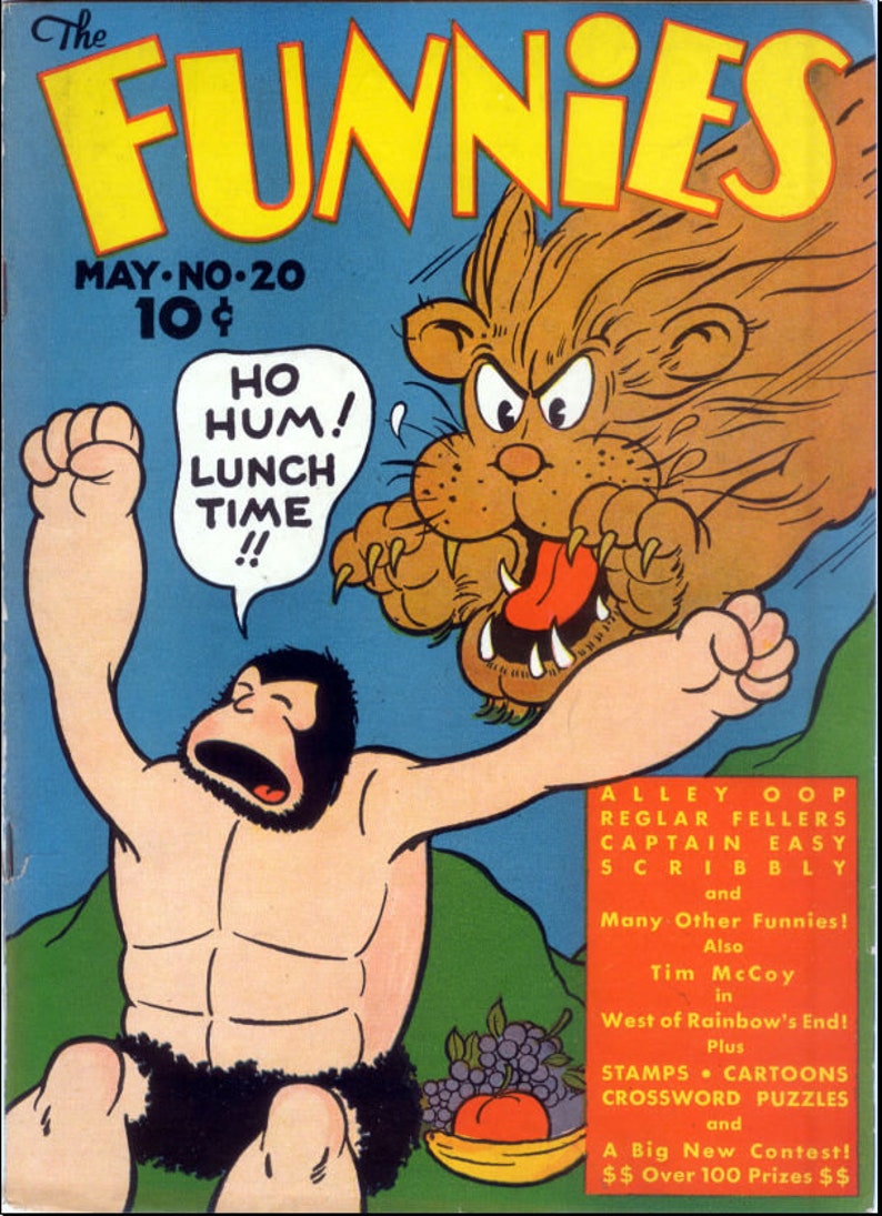 Funnies Comics. Golden Age. Rare Vintage Comics 1936-1942 36 ...