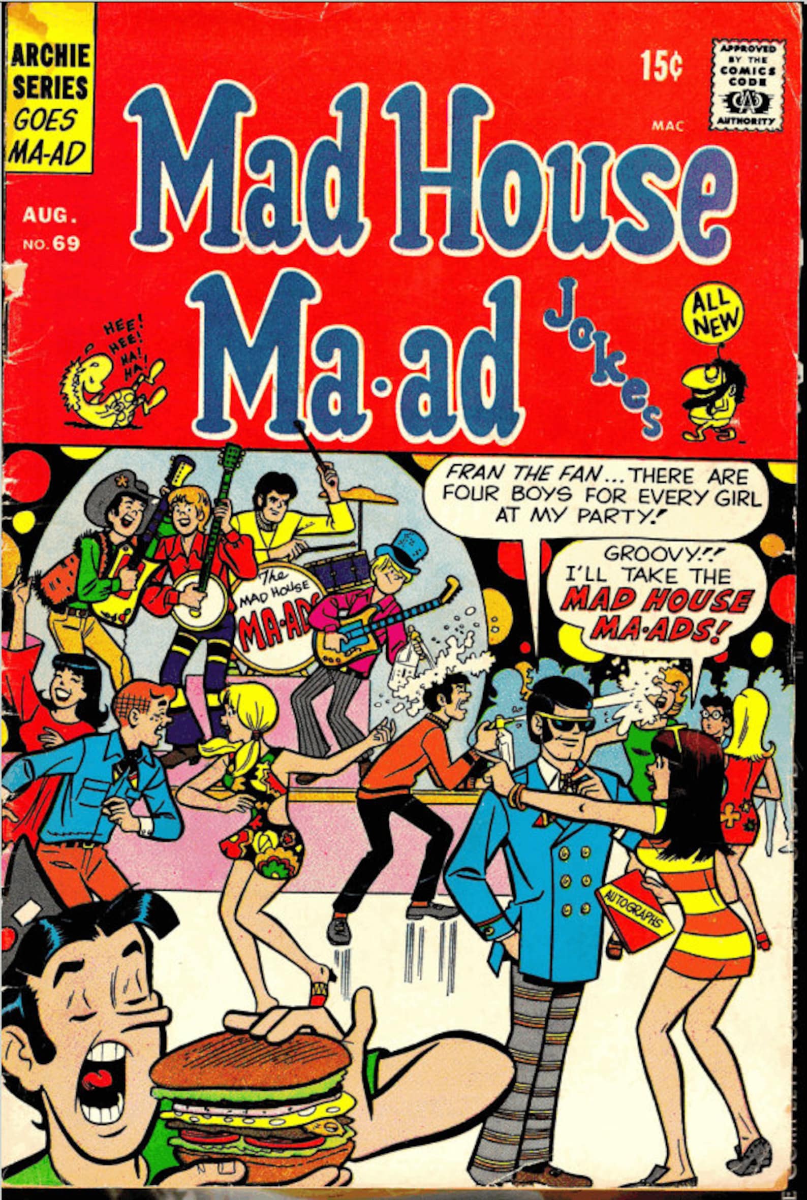 Archie's Mad House Comics. Rare Vintage. Silver Age. From - Etsy