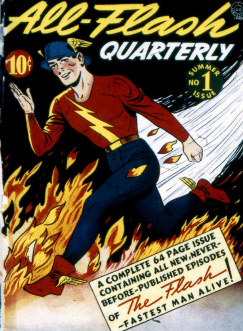 Flash Comics All-flash and the Flash Golden Age 1940 (no1.; No2 and No3 ...