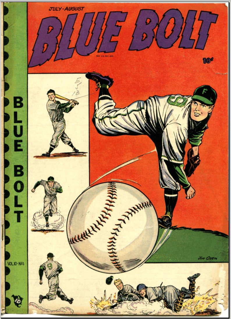 Blue Bolt Comics. Golden Age. Rare Vintage Comics. Compact Disk No1 and ...