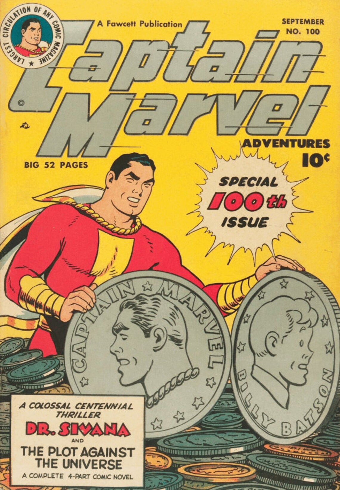 Captain Marvel Adventures Comics. Golden Age. Rare Vintage - Etsy