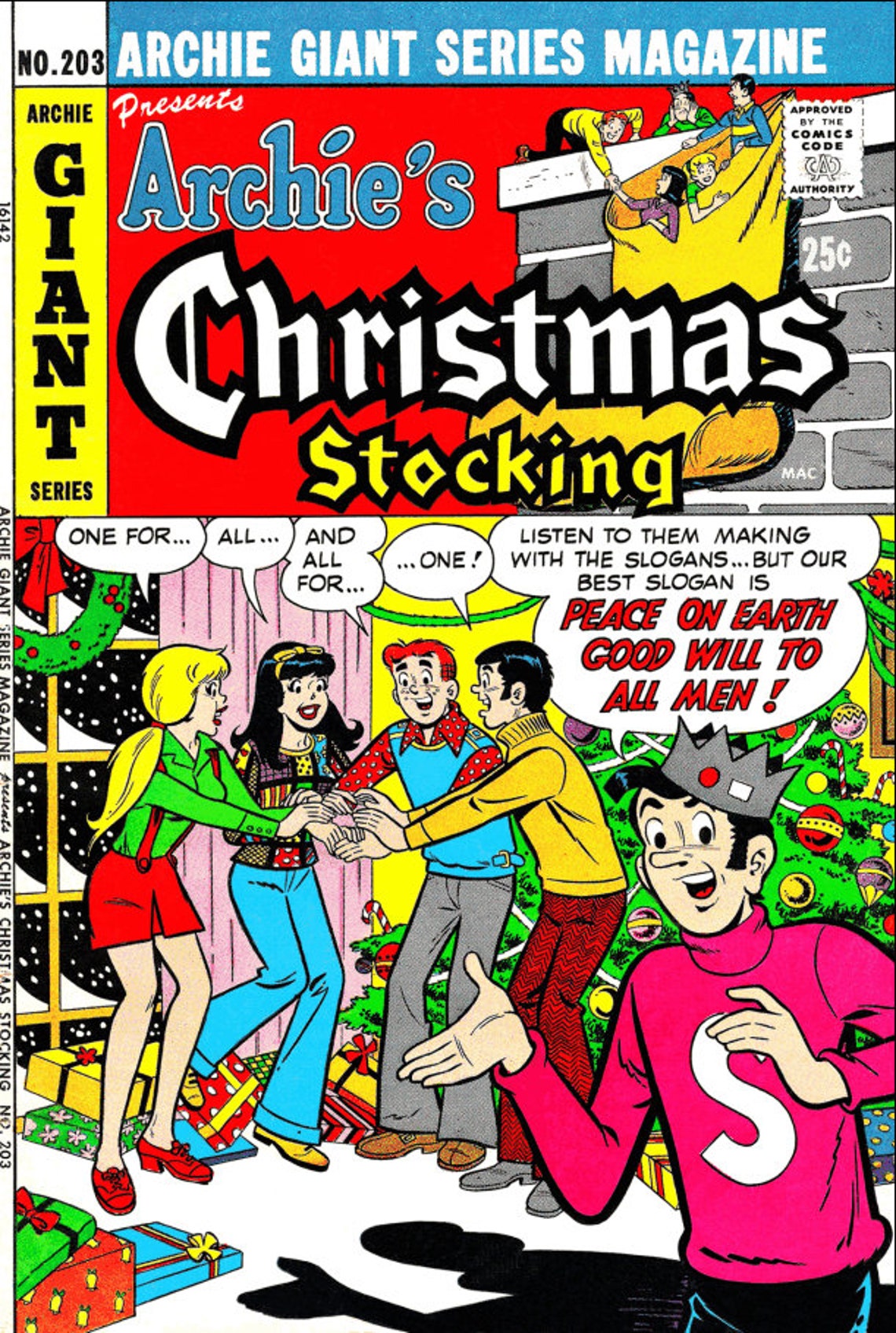 Archie Giant Series Magazine. Archie Christmas Stocking. - Etsy