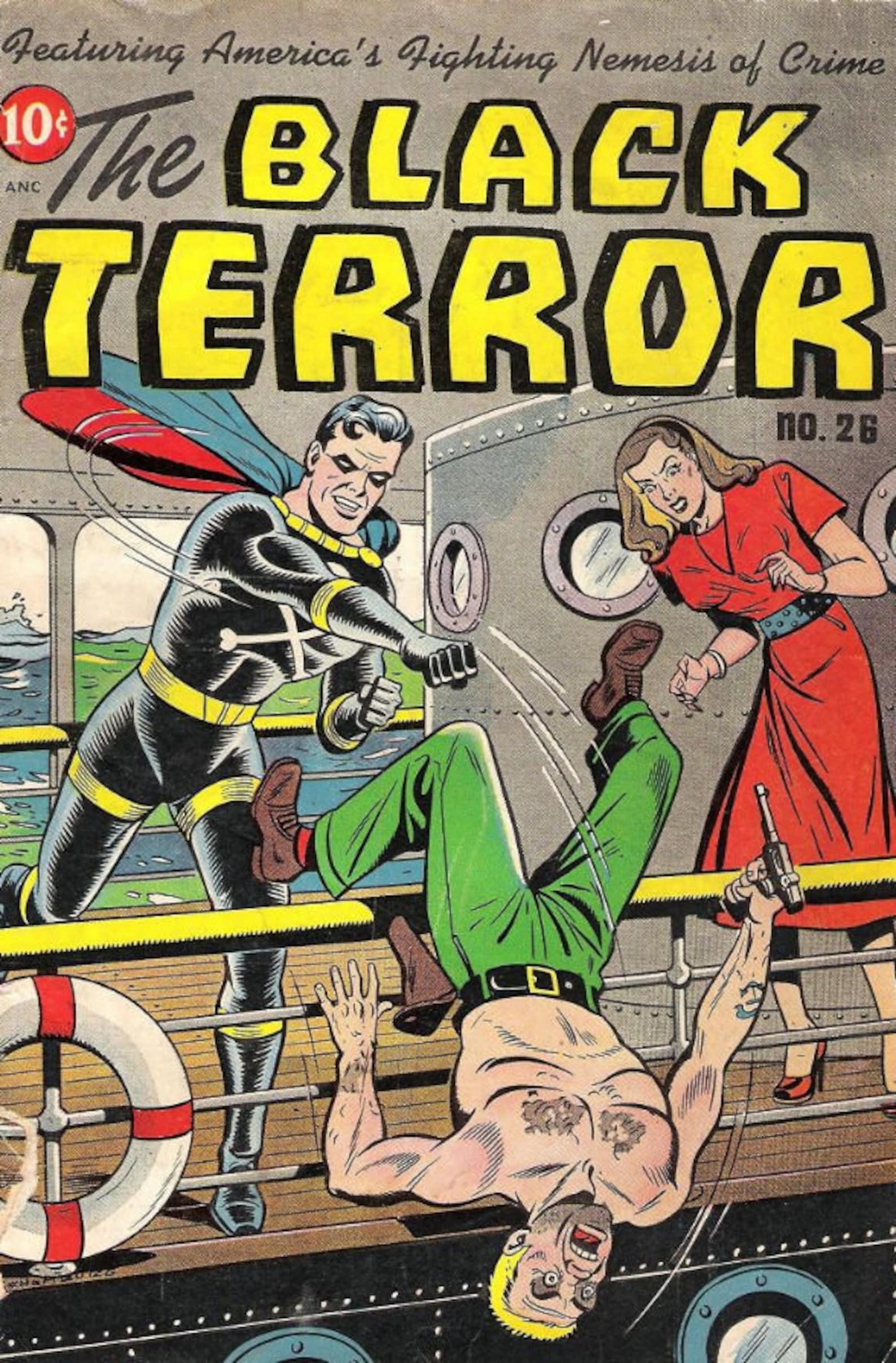 Black Terror Comics. Golden Age. Rare Vintage Comics (1942-1949; 1-27 ...