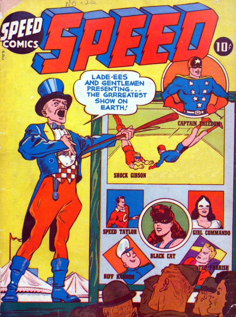 Speed Comics. Golden Age. Rare Vintage Comics Compact Disc 1941-1946 43 ...