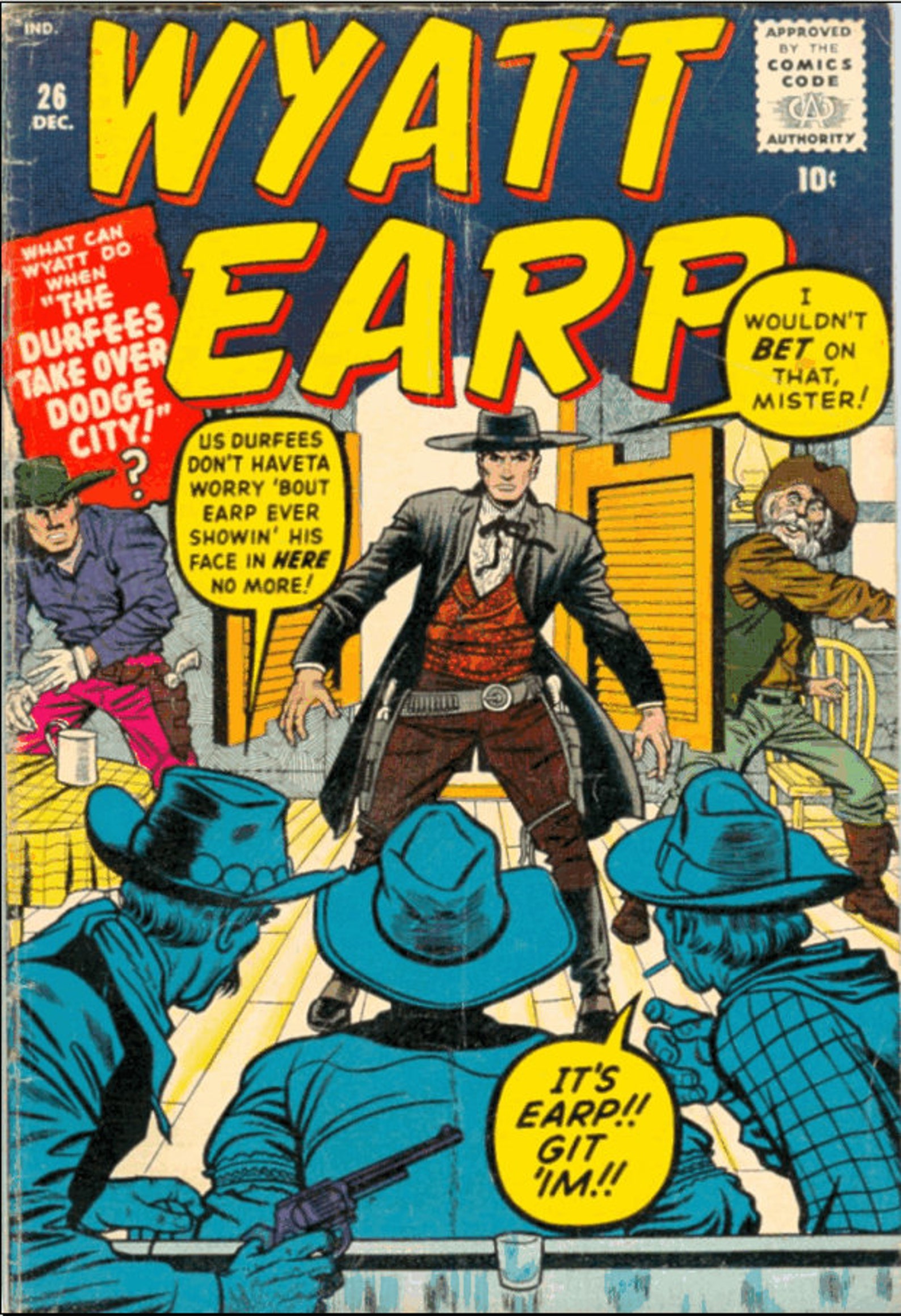 Wyatt Earp Comics Rare Vintage. Golden Age (from 1955 1-34; Compact ...