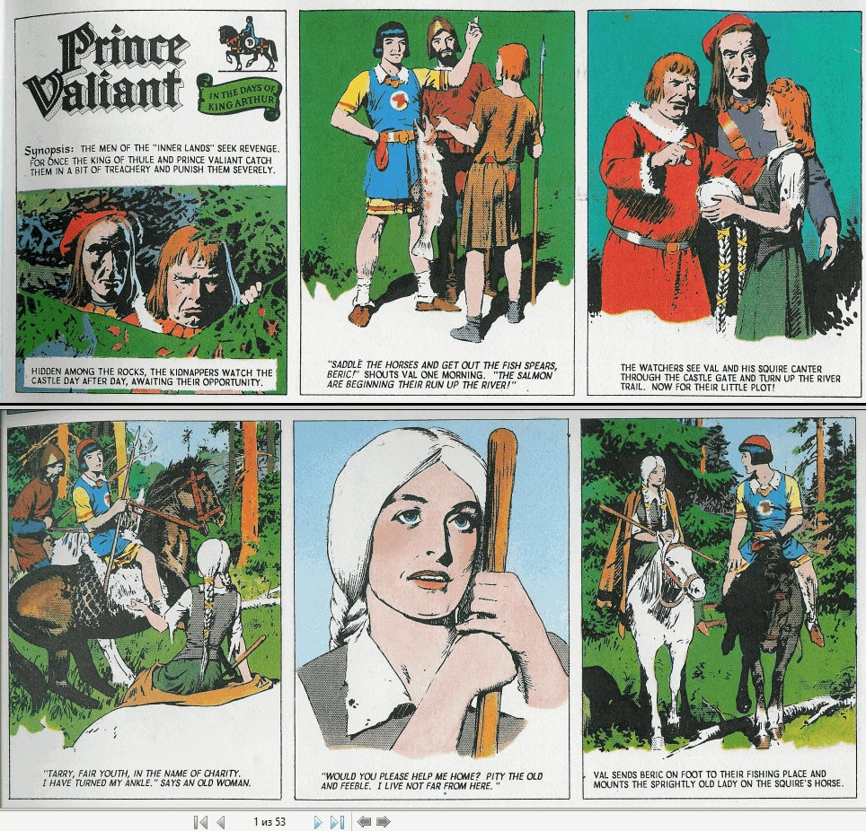 Prince Valiant Comics. Golden Age. Rare Vintage Comics (from 1937 ...