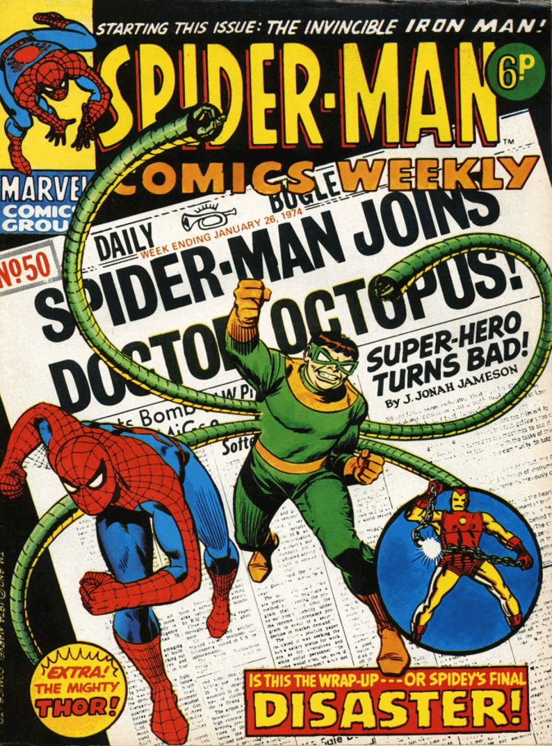 Spider-man Comics Weekly. Comics Rare Vintage (no. 1 and No.2; 157 ...