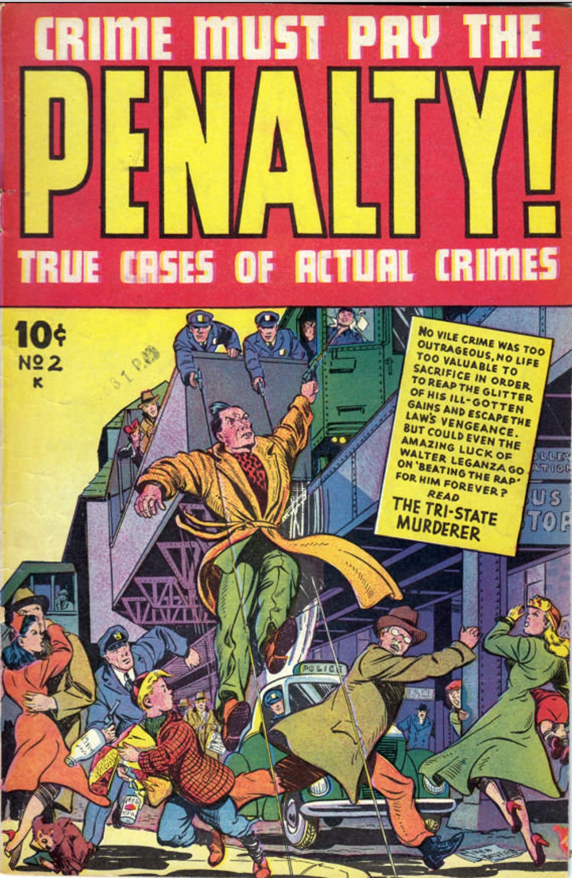 Crime Must Pay The Penalty Comics. Golden age. Rare Vintage | Etsy