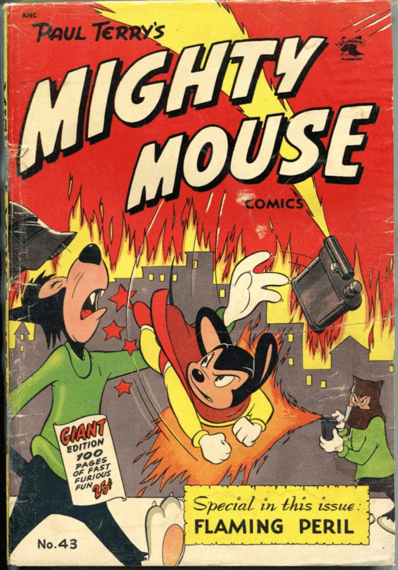 Paul Terry's Mighty Mouse Comics. Rare Vintage. Golden Age. 51 ...