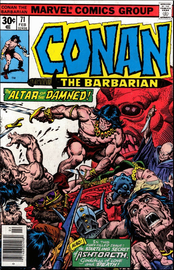 Conan the Barbarian Comics. Comics Rare Vintage (no. 1 and No.2; 140 ...