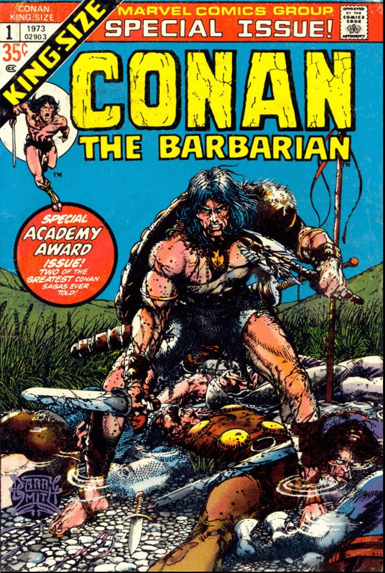 Conan the Barbarian Comics. Comics Rare Vintage (no. 1 and No.2; 140 ...
