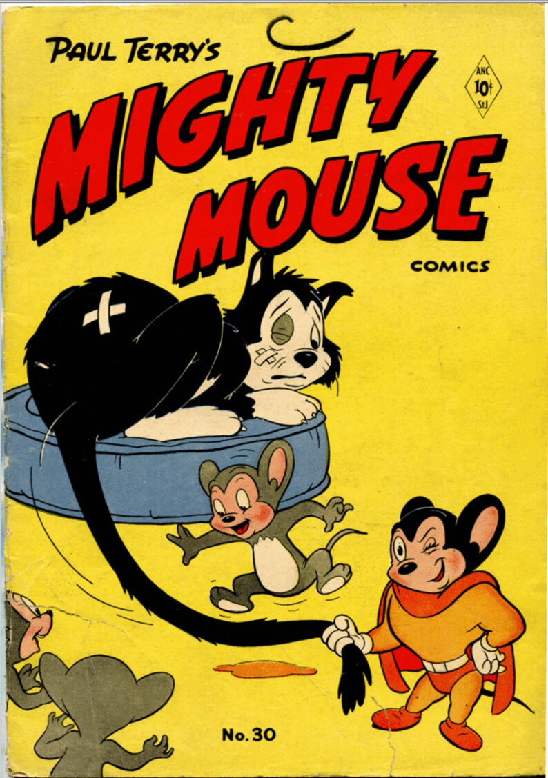 Paul Terry's Mighty Mouse Comics. Rare Vintage. Golden Age. 51 ...