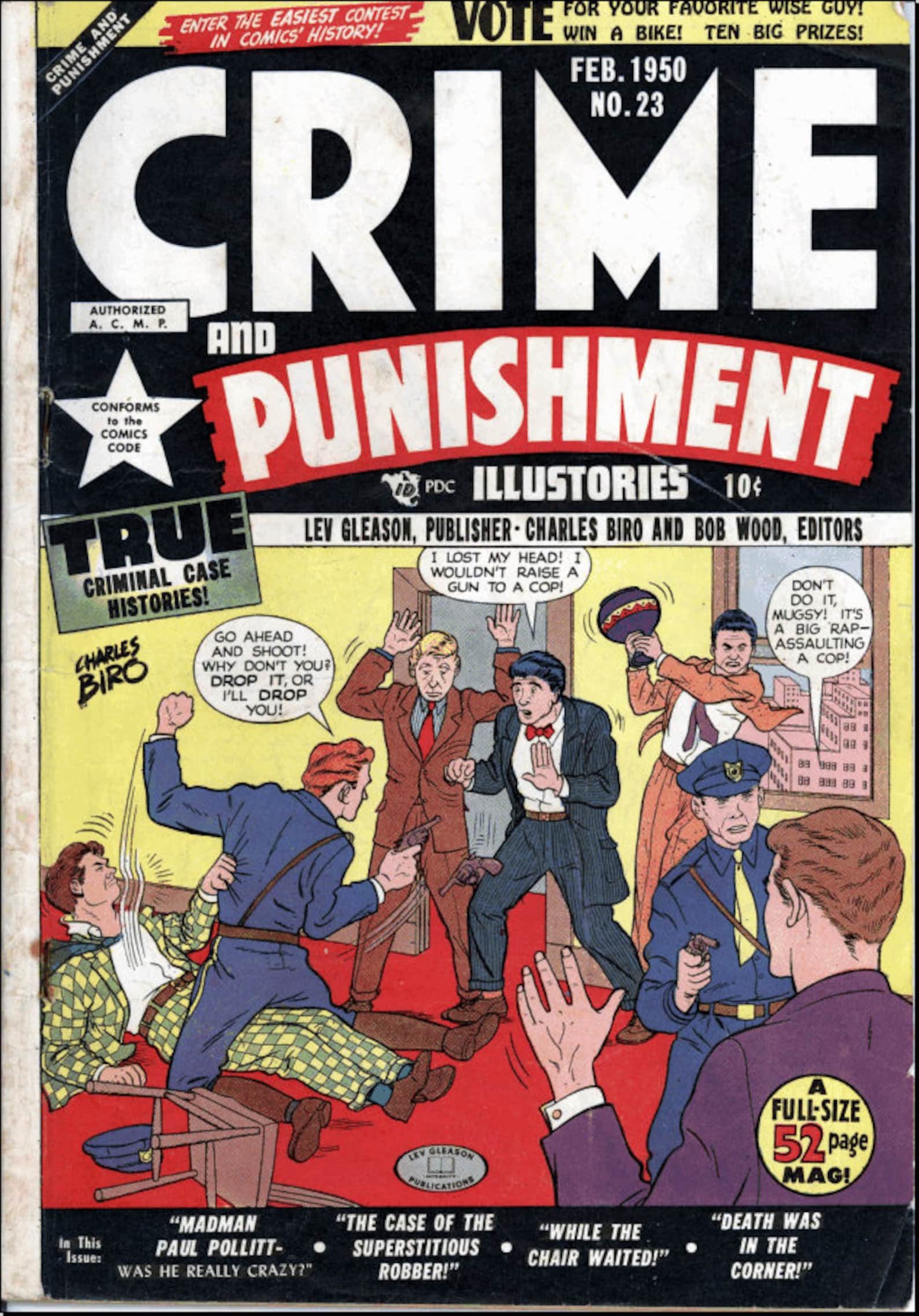 Crime and Punishment Comics. Golden Age. Rare Vintage Comics (1948-1955 ...