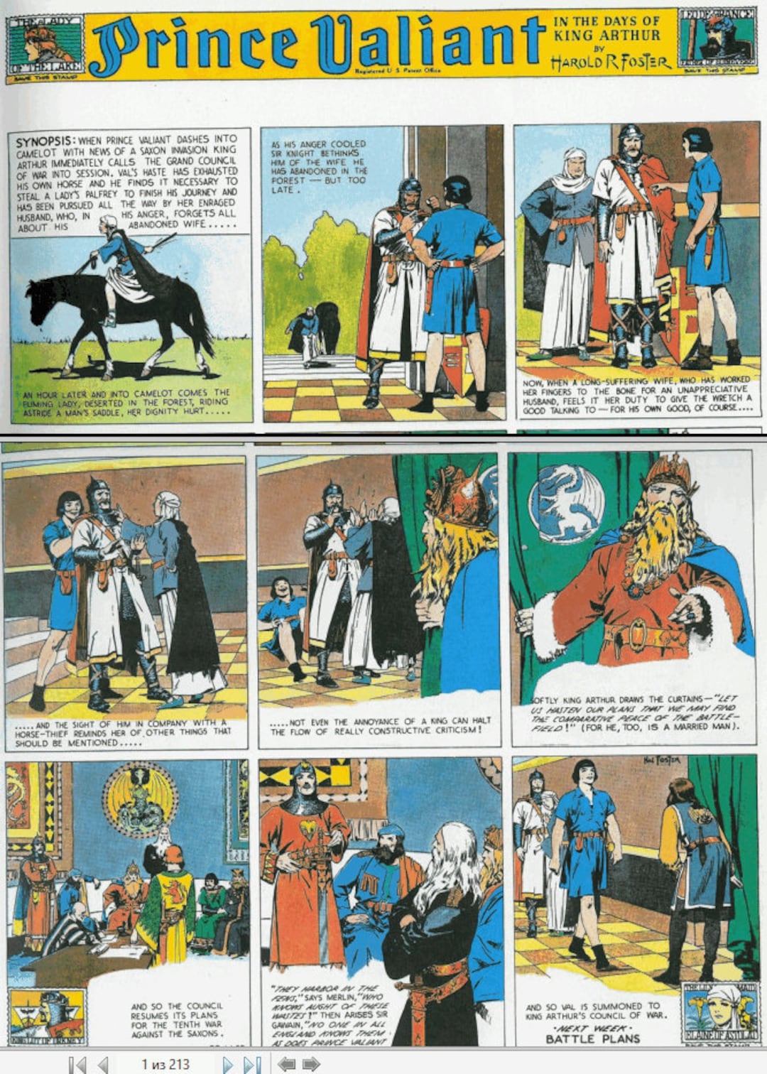 Prince Valiant Comics. Golden Age. Rare Vintage Comics (from 1937 ...
