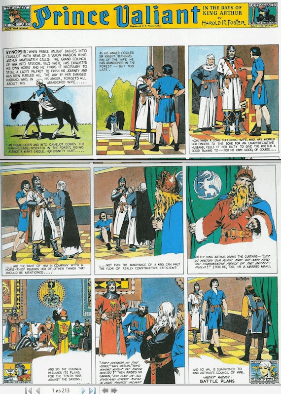 Prince Valiant Comics. Golden Age. Rare Vintage Comics from - Etsy