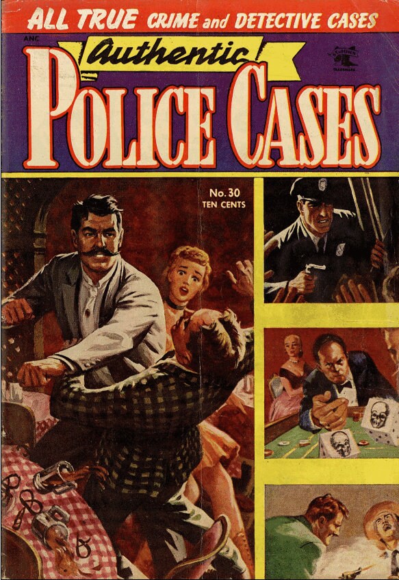 Authentic Police Cases Comics. Rare Vintage. 1948-1955 1-38 Compact ...