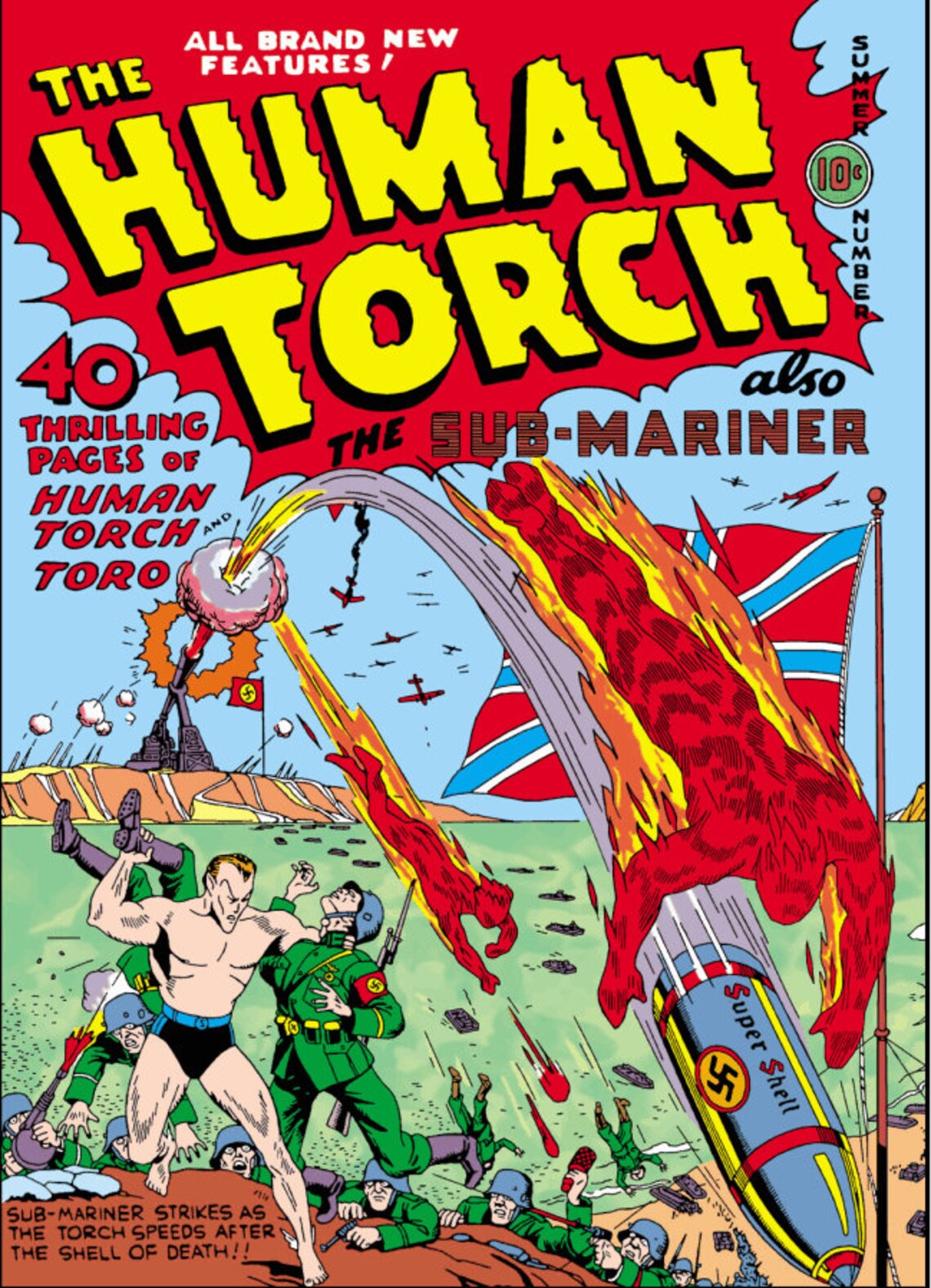 Human Torch Comics. Rare Vintage. Golden Age 1940-1954 1-38 and 1974 ...
