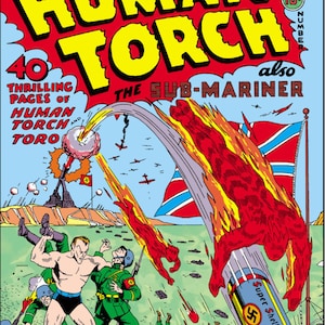 Human Torch Comics. Rare Vintage. Golden Age (1940-1954; 1-38 and 1974 ...